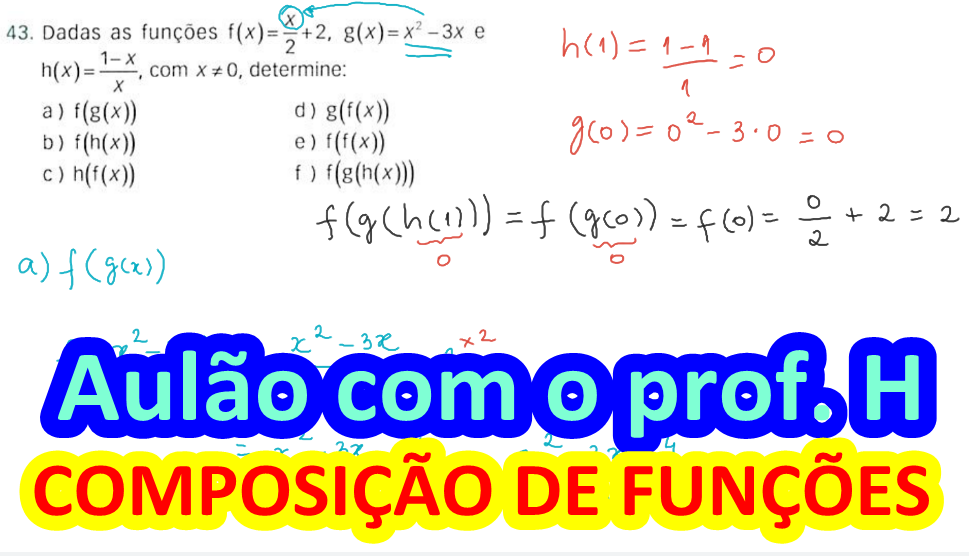 Composição de Funções - Blog do Prof. H